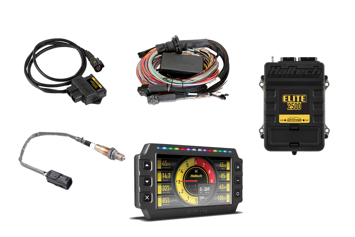 Haltech - Elite ECU + Harness + IC7 Dash + Optional Wideband Bundle ...